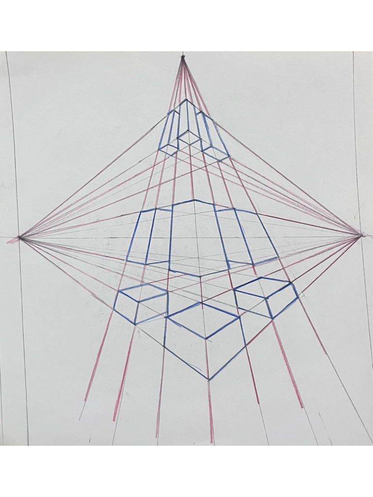 Assignment 19 Three Point Perspective Cube Akkira | PDF