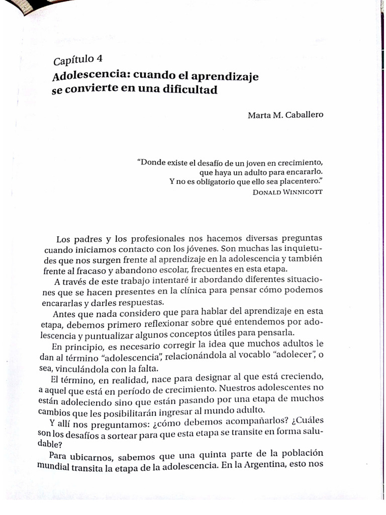 Psicopedagogia Hacia Una Int Cap 4 y 6 | PDF