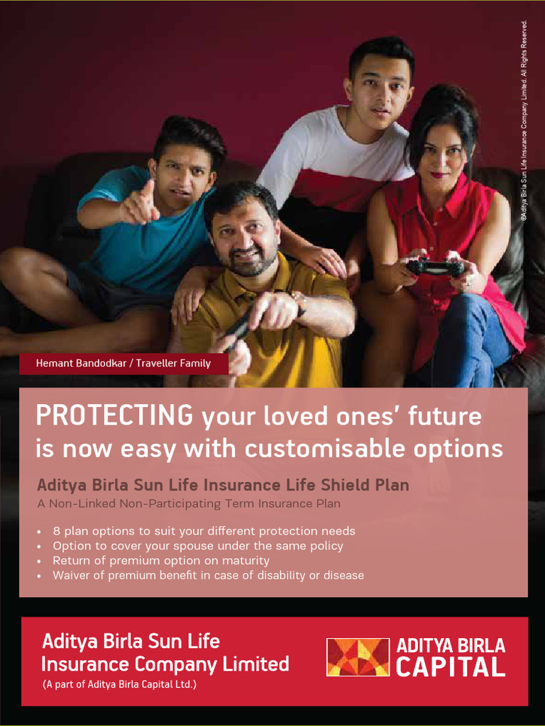 Life Shield Plan Leaflet Aditya Birla Sun Life Insurance Bdeb1a575c ...