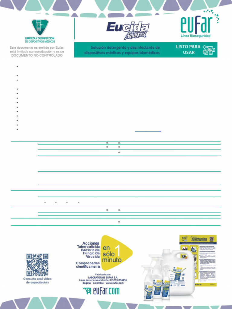 Ficha Eucida Advanced | PDF | Bacterias Gram-negativo | Microbiología