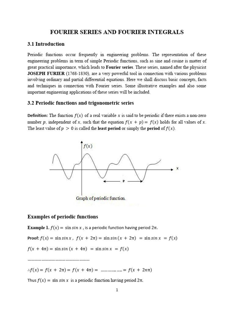 Fourier Analysis (Mark) | PDF | Trigonometric Functions | Fourier Series