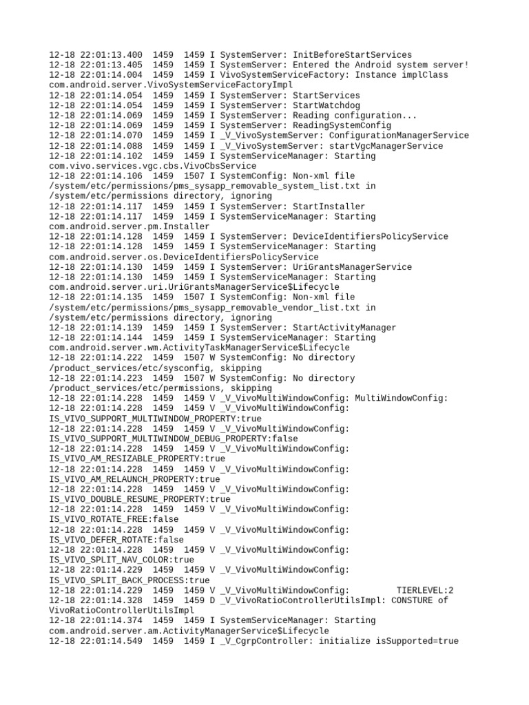 Log | PDF | Computer Architecture | Operating System Technology