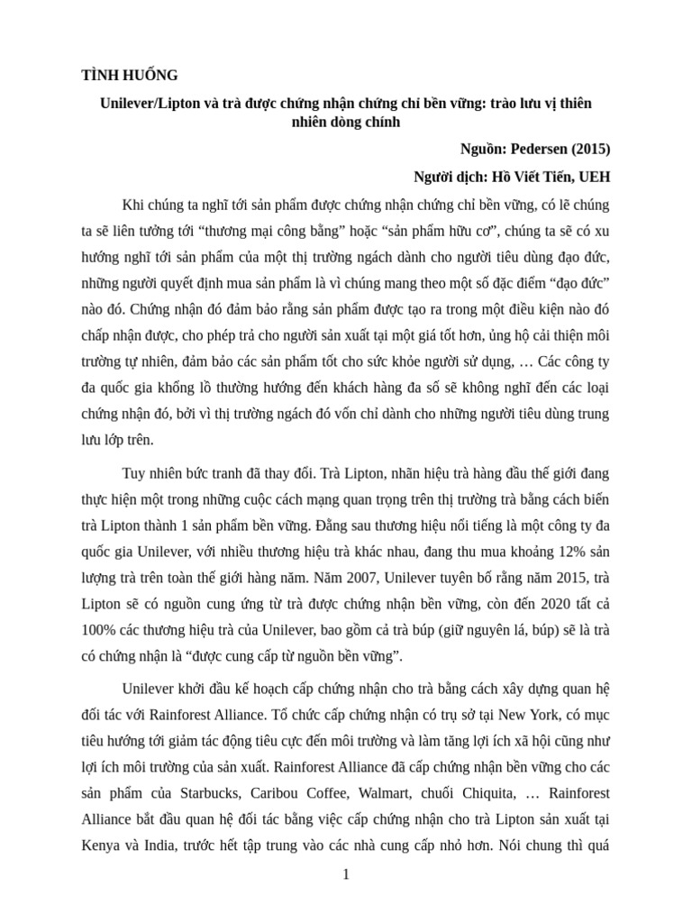 Nhom 2 Lipton Tea | PDF