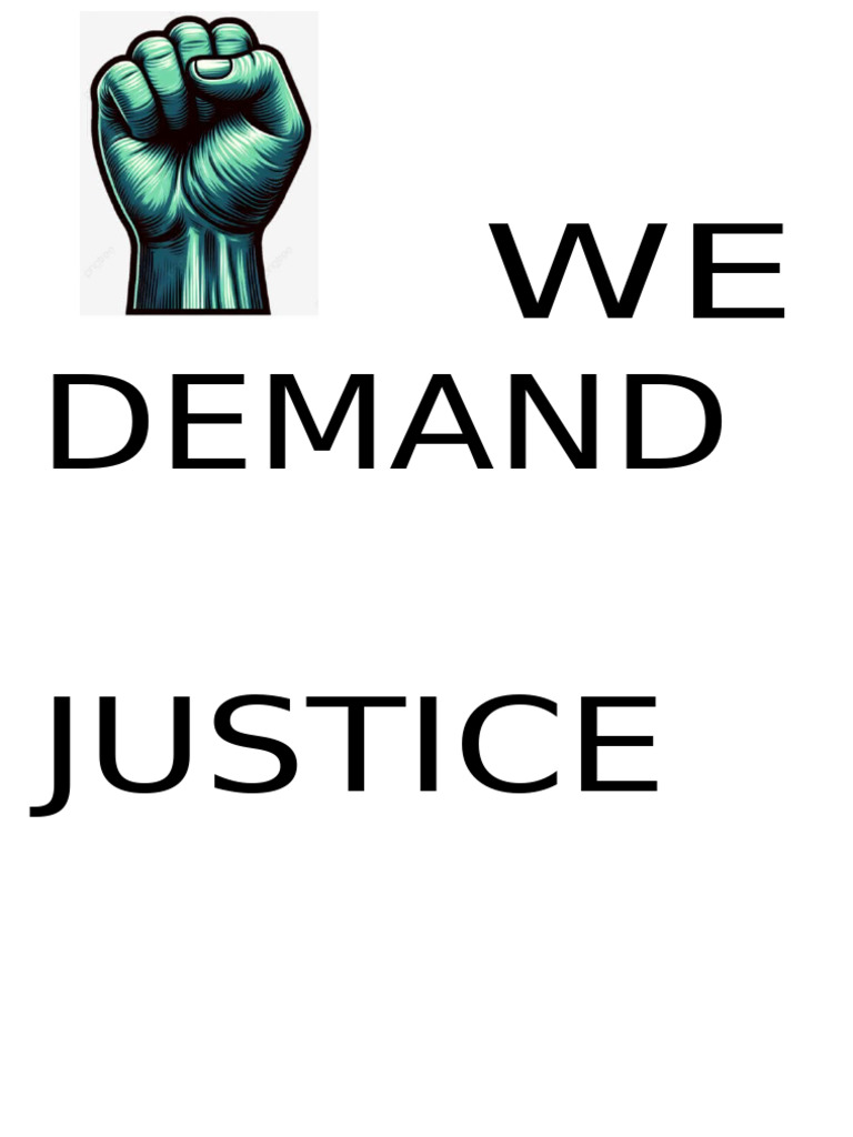 We Demand Justice | PDF