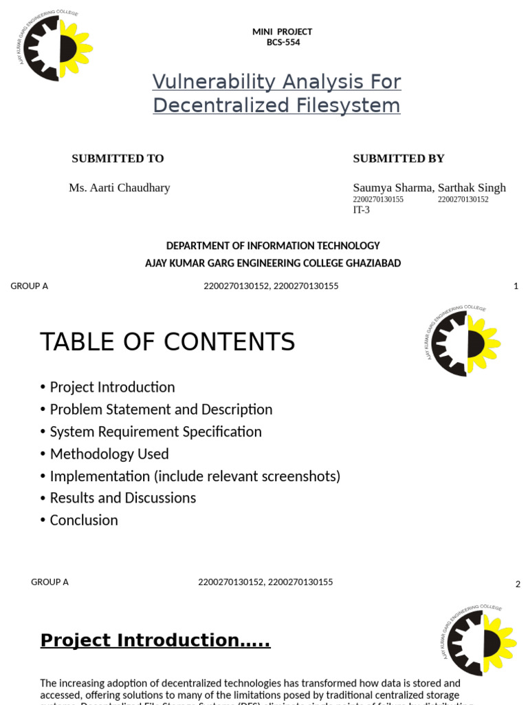 Decentralized Storage Vulnerability Analysis | PDF | Vulnerability (Computing) | File System
