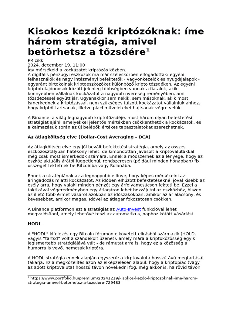 Kisokos Kezdő Kriptózóknak | PDF