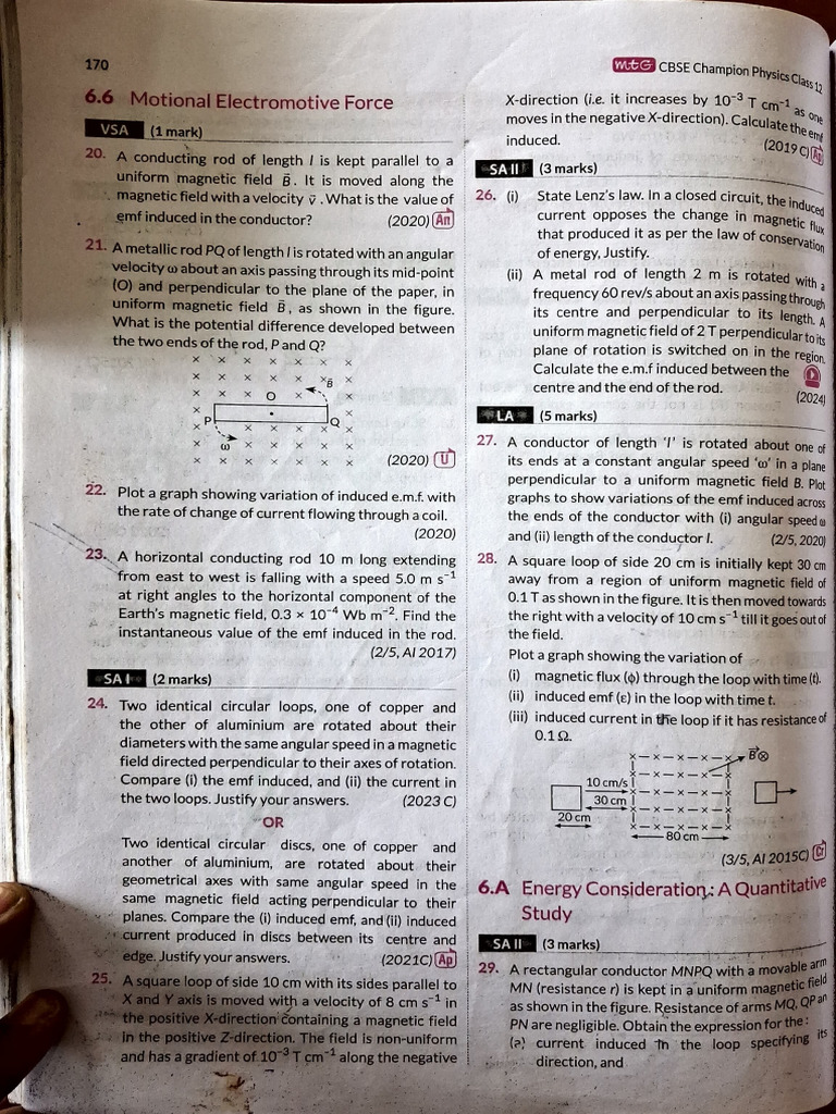Electromagnetic Induction Problems | PDF | Rotation | Inductance