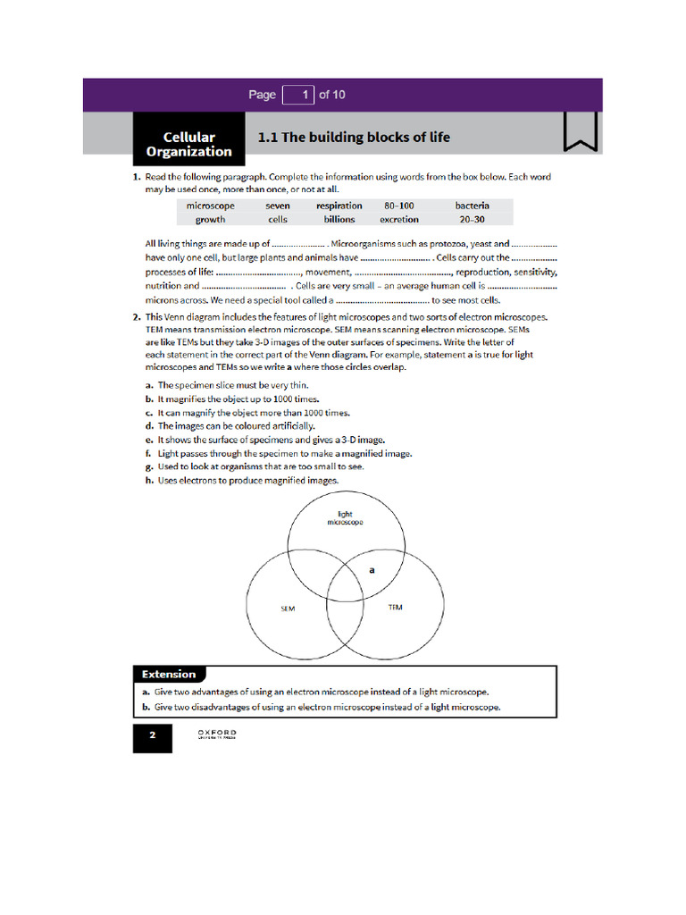 Chapter 1 Complete Workbook | PDF