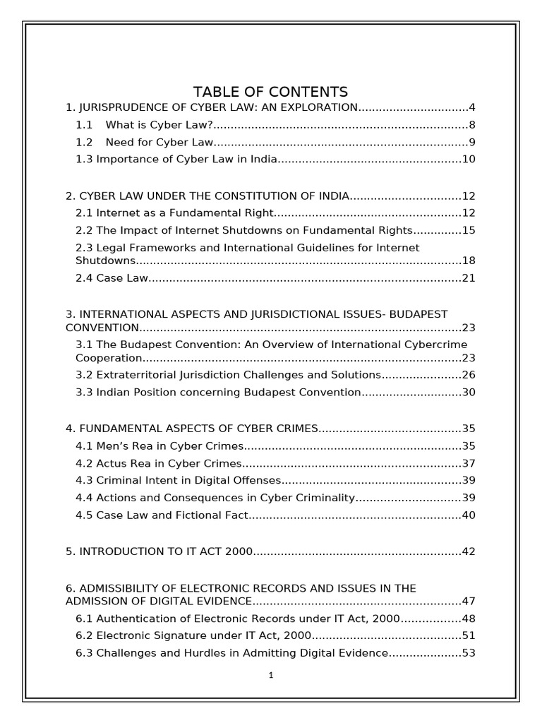 Cyber Law Notes-1 | PDF | Cybercrime | Privacy Cyber Law Notes-1 | PDF | Cybercrime | Privacy