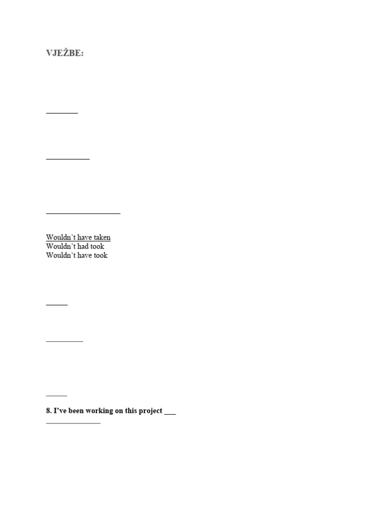 English Language Exercises and Answers | PDF