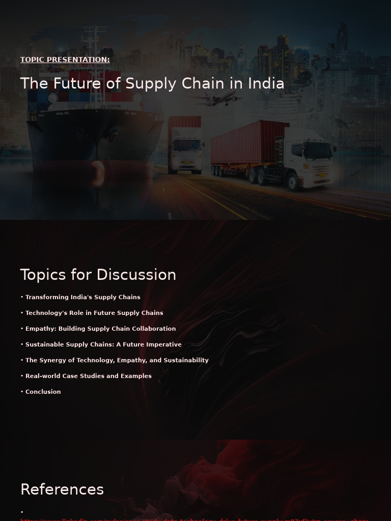Topic Presentation Pdf Supply Chain Sustainability