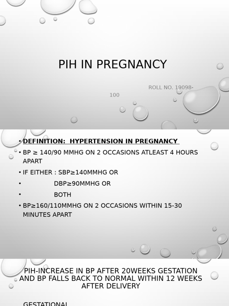 PIH history | PDF | Medicine | Human Diseases And Disorders