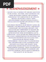 Acknowledgement For English Project | PDF | Gratitude | Learning