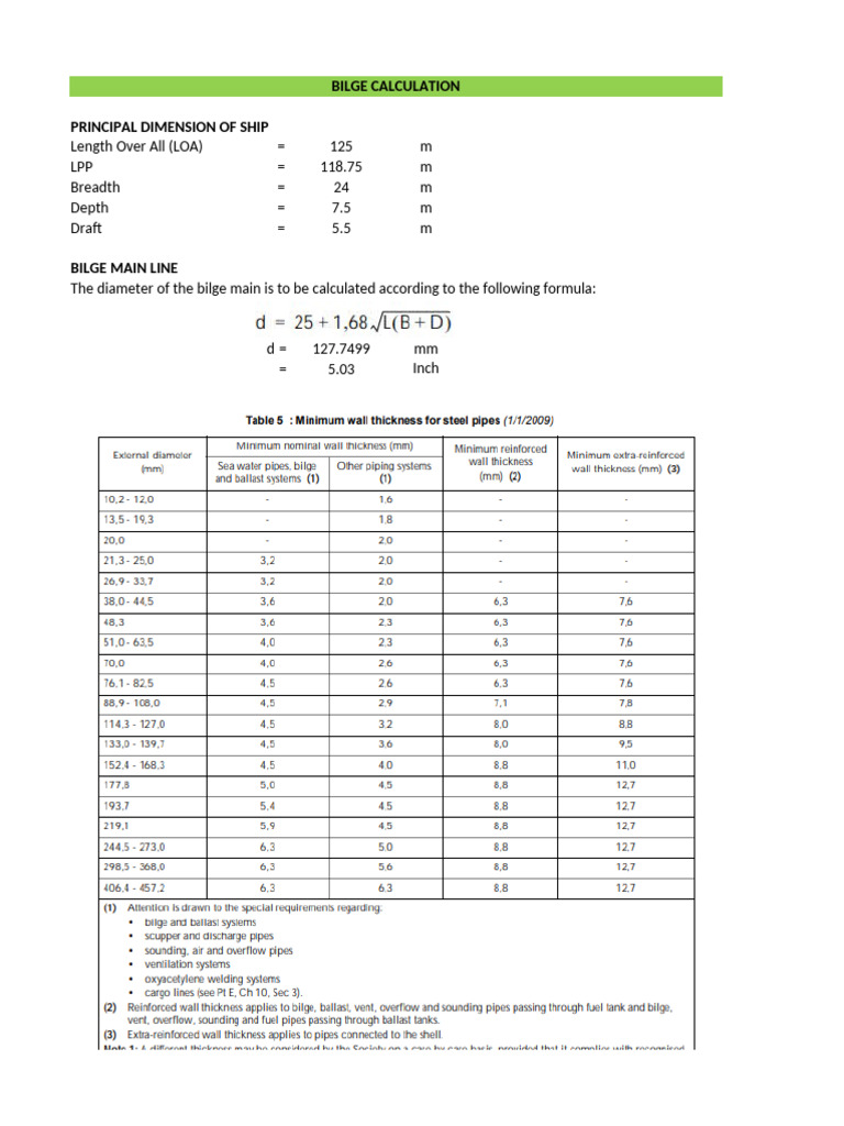 Bilge Ballast Calculation h080 | PDF | Metrology