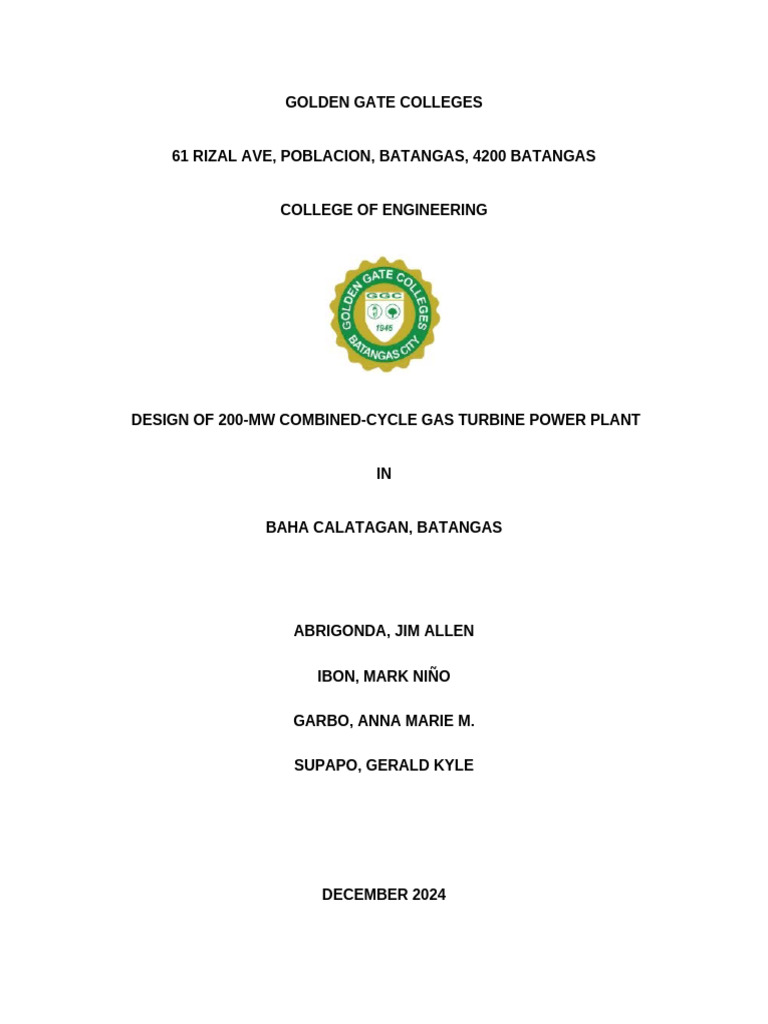 PROJECT STUDY 1 PPD | PDF | Natural Gas | Boiler