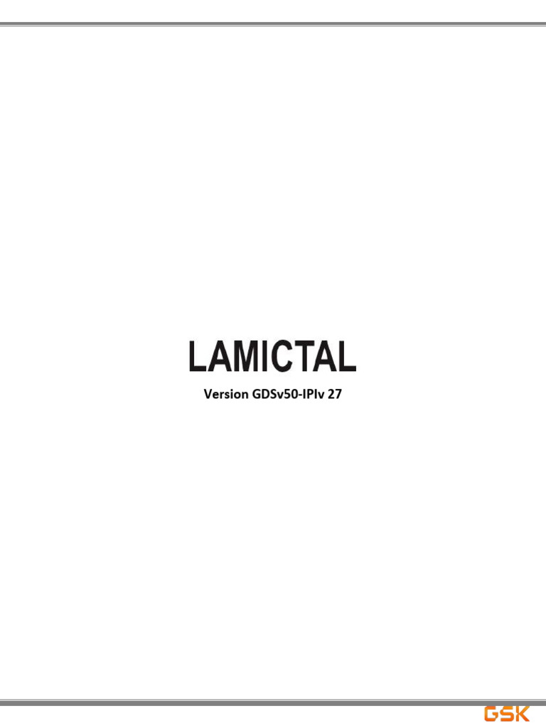 LAMICTAL-Tablets, Dispersible-Chewable Tablets | PDF | Dose ...