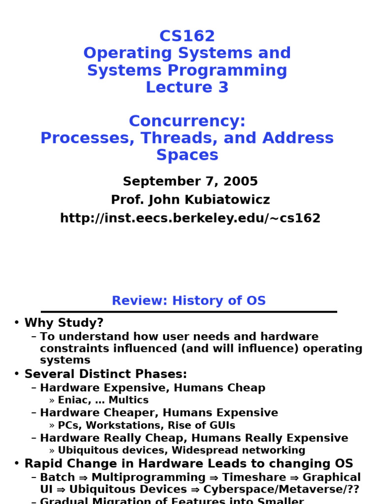 lec03-concurrency | PDF | Process (Computing) | Thread (Computing)