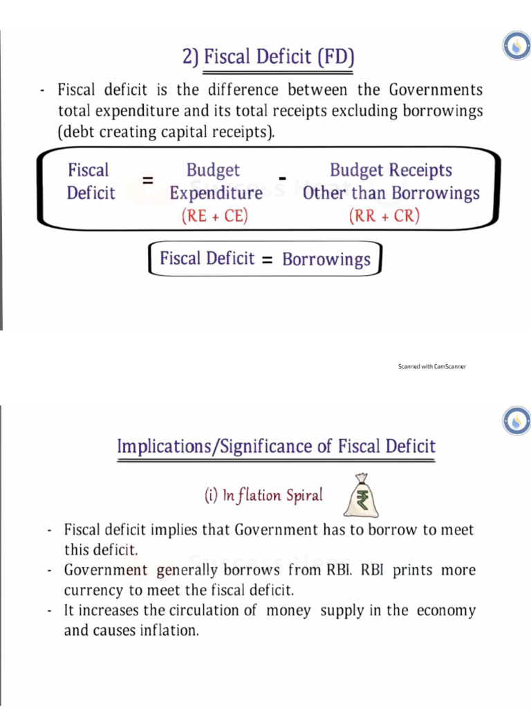Fiscal Deficit | PDF