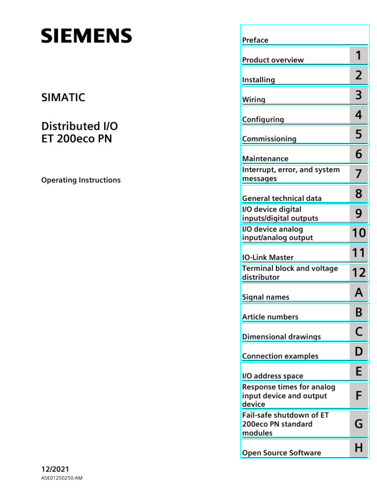 et200eco_pn_operating_instructions_en-US_en-US | PDF | Input/Output | Parameter (Computer ...