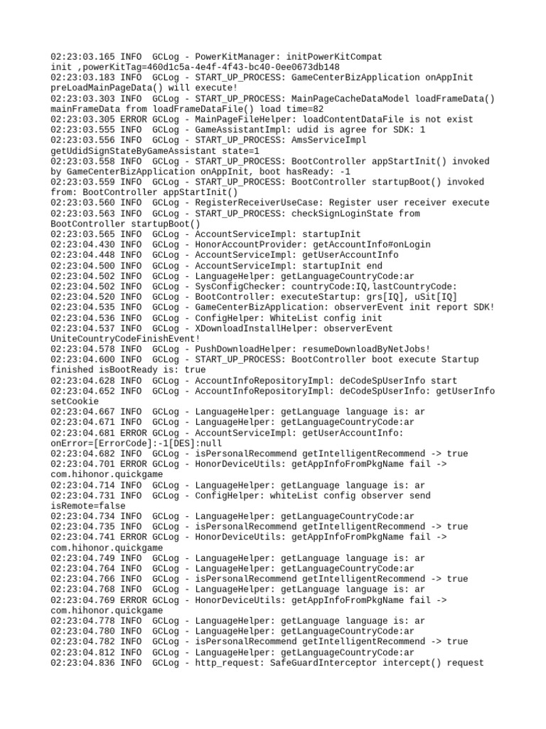 GameCenter Startup Log Analysis | PDF | Communications Protocols | World Wide Web Consortium ...