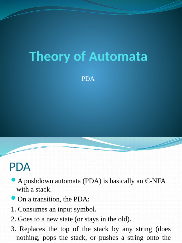 Theory of Automata | PDF | Theoretical Computer Science | Theory Of Computation