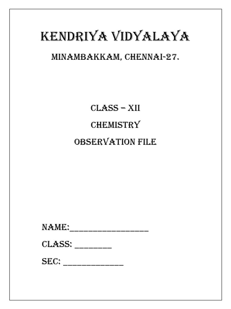 Observation File 2024 | PDF | Salt (Chemistry) | Titration