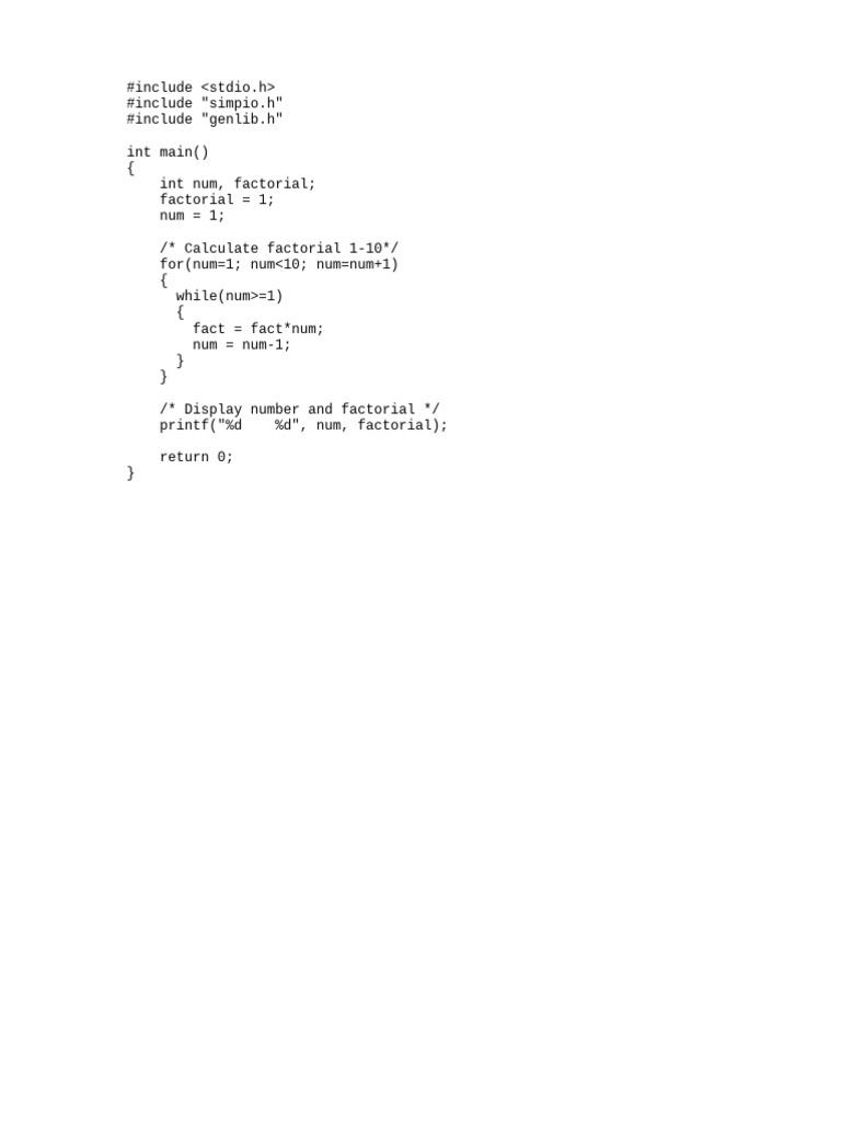 1 10 Factorial | PDF