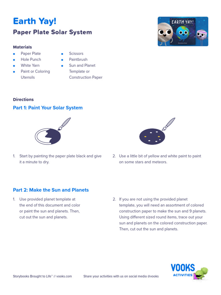 Vooks Youtube Activities Earth Yay | PDF | Planets | Solar System