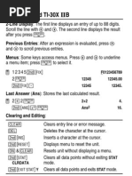 TI-30XA Calculator Functions Guide | PDF