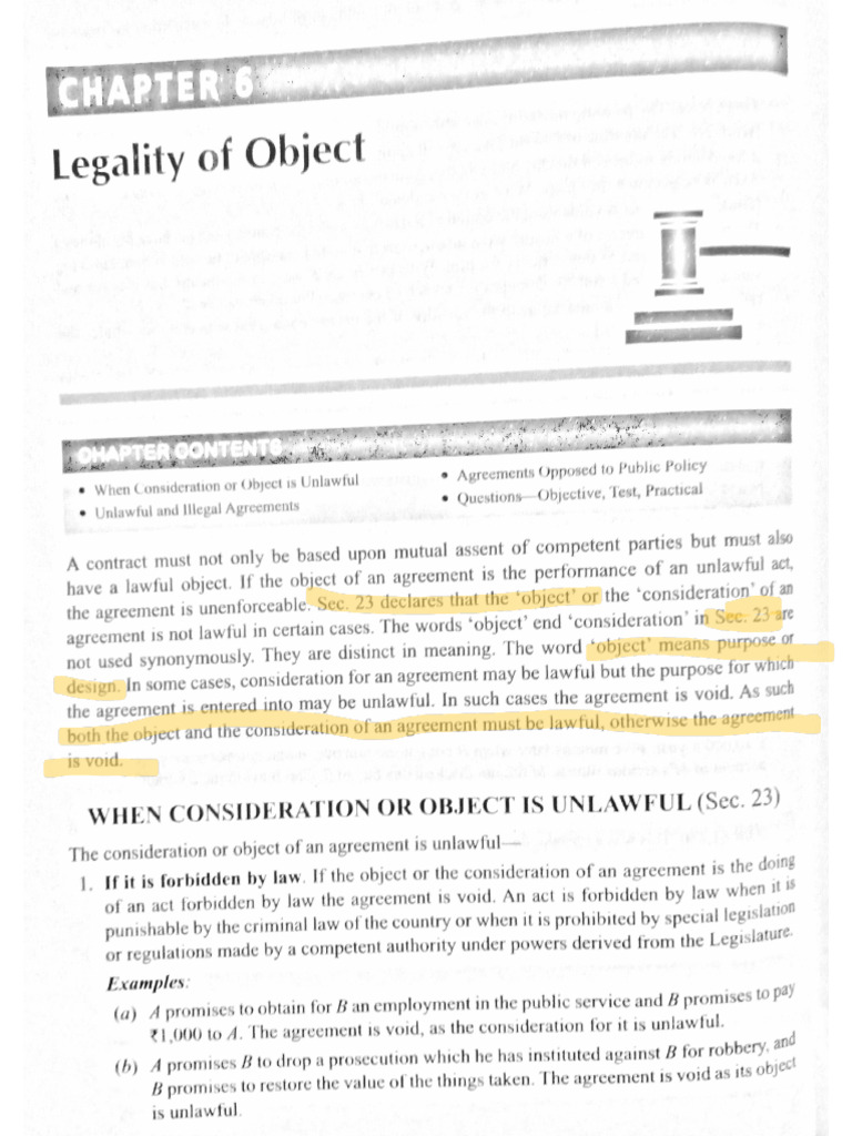 Ch6. Legality of object | PDF