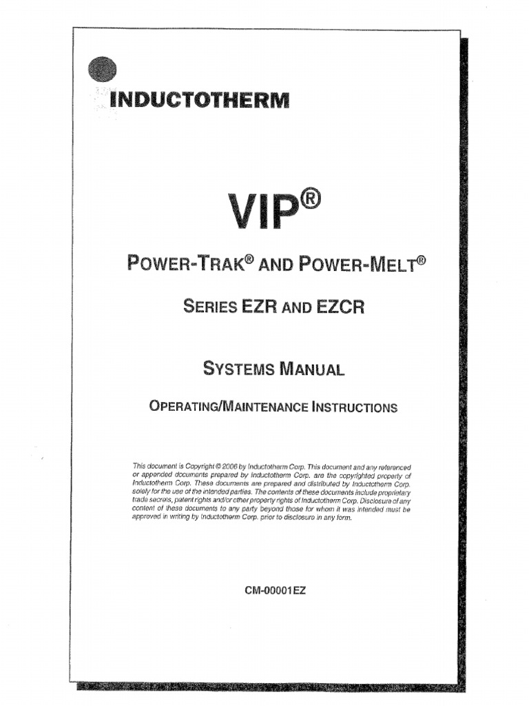 Manual Usuario Inductotherm | PDF