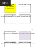 67 Questions for Building Classroom Community | PDF | Classroom