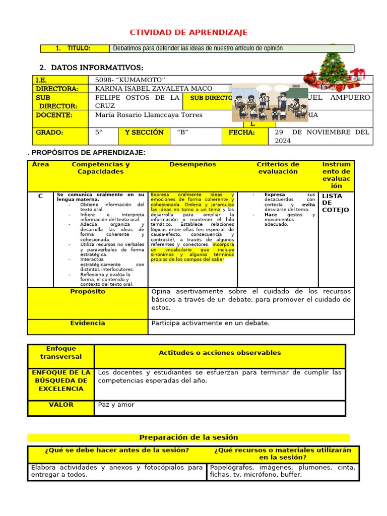 Com - Debatimos para Defender Las Ideas de Nuestro Artículo de Opinión | PDF