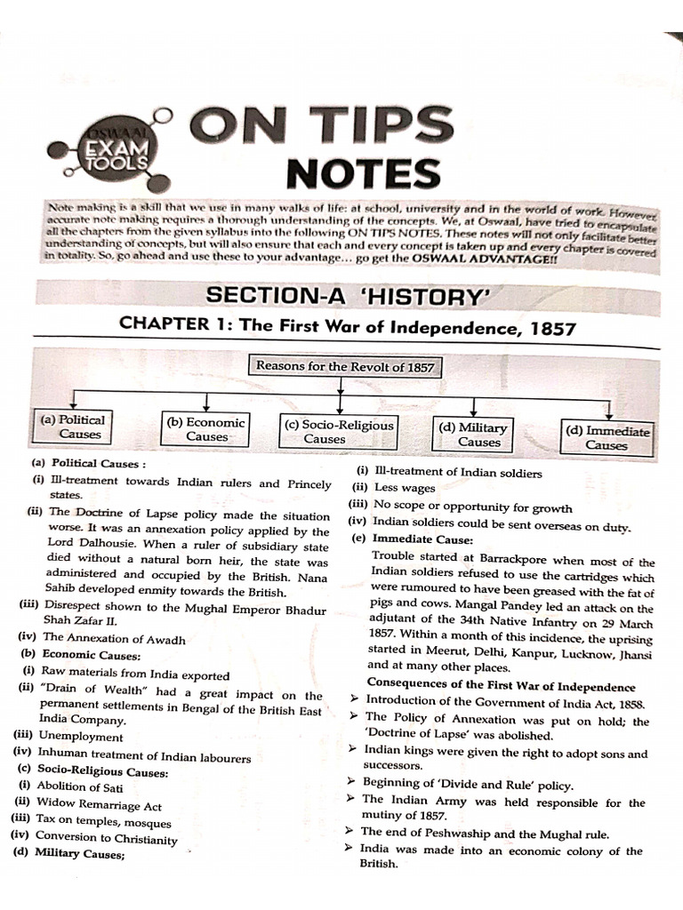 History Sample Paper OSWAAL | PDF