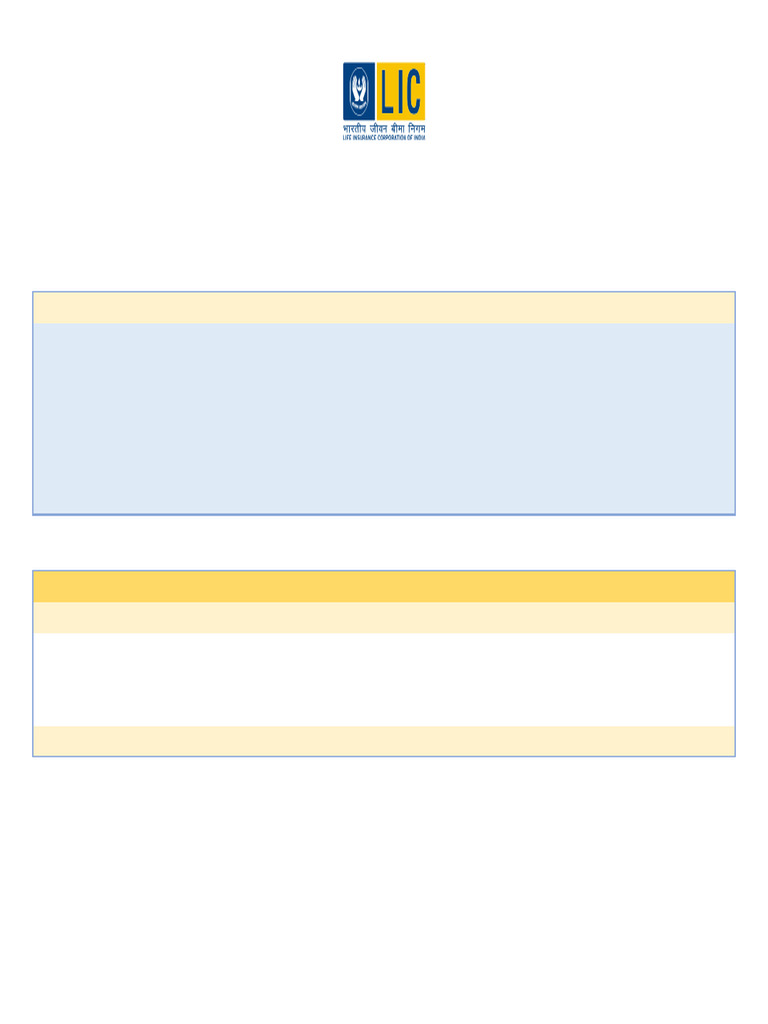 Benefit Illustration LIC's Jeevan Utsav | PDF | Insurance | Financial Risk
