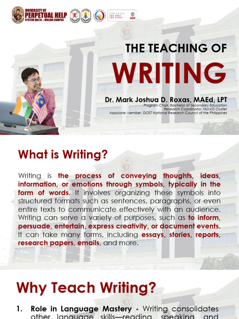 Lecture Teaching Writing | PDF | Genre | Writing