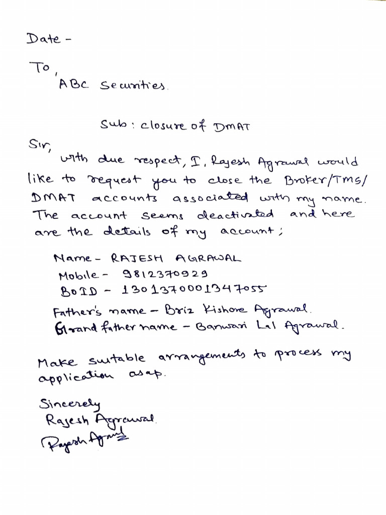 DMAT Closure Application | PDF