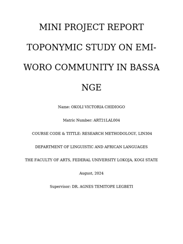 Onomastic Group On Toponymic Study | PDF | Geographic Information System