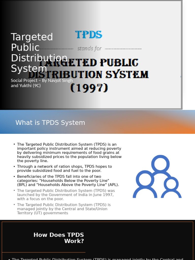 Targeted Public Distribution System | PDF