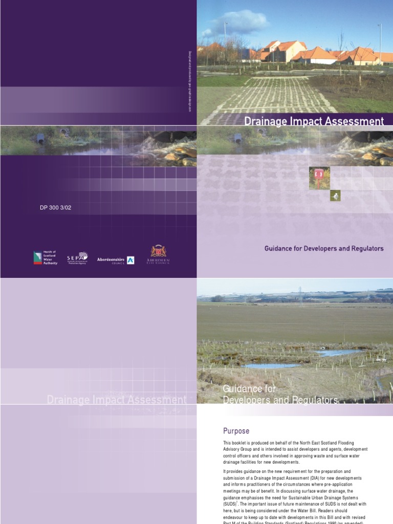 Sepa - Drainage Impact Assessment | PDF | Surface Runoff | Drainage