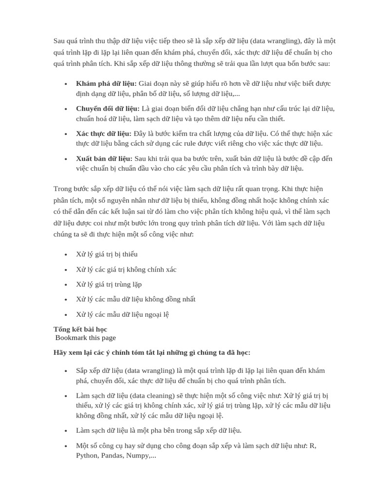 sắp xếp dữ liệu | PDF