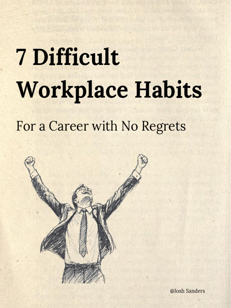 7 Difficult Workplace Habits | PDF