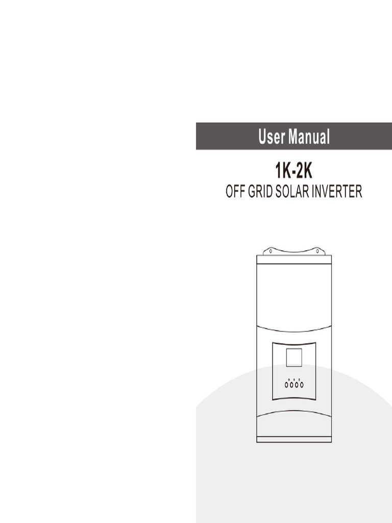 SUNSEE 1KVA 2KVA Solar Inverter User Manual | PDF