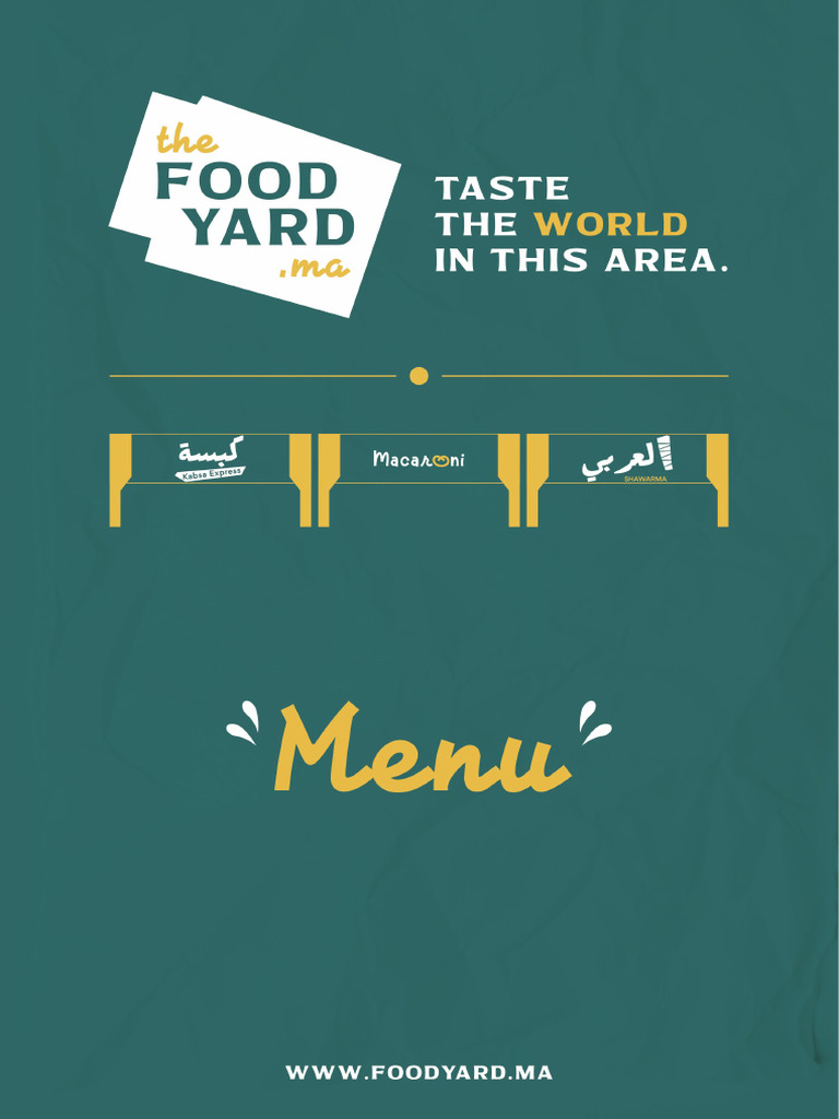 Menu Food Yard by (Wekeen - Ma) | PDF
