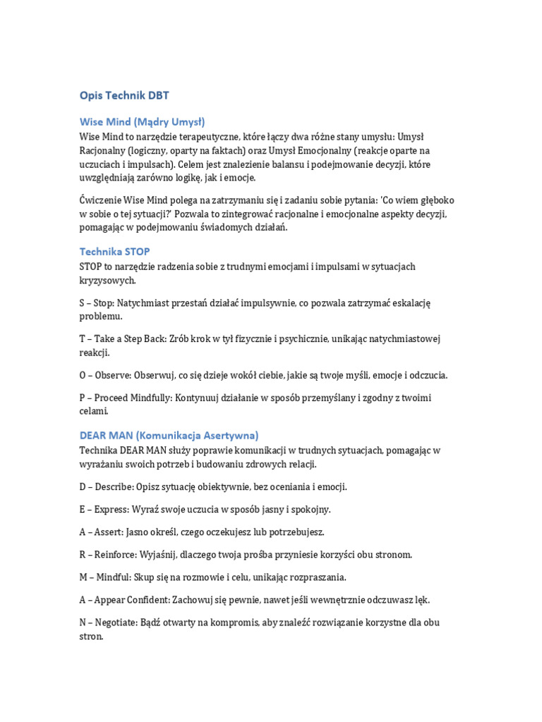 techniki relaksacyjne dla pracy w gabinecie | PDF