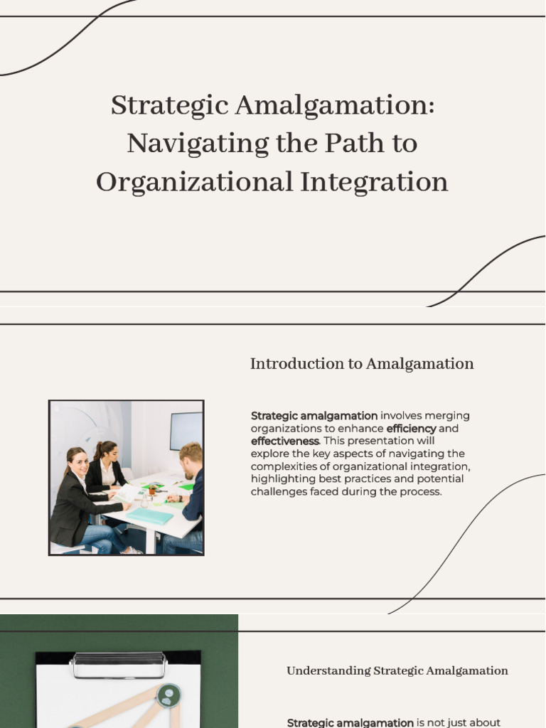 Strategic Amalgamation Navigating The Path To Organizational ...