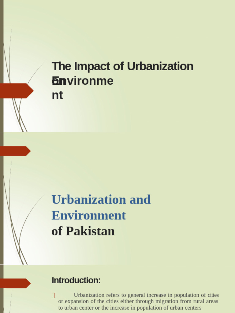 urbanization on environment | PDF | Urbanization | Waste