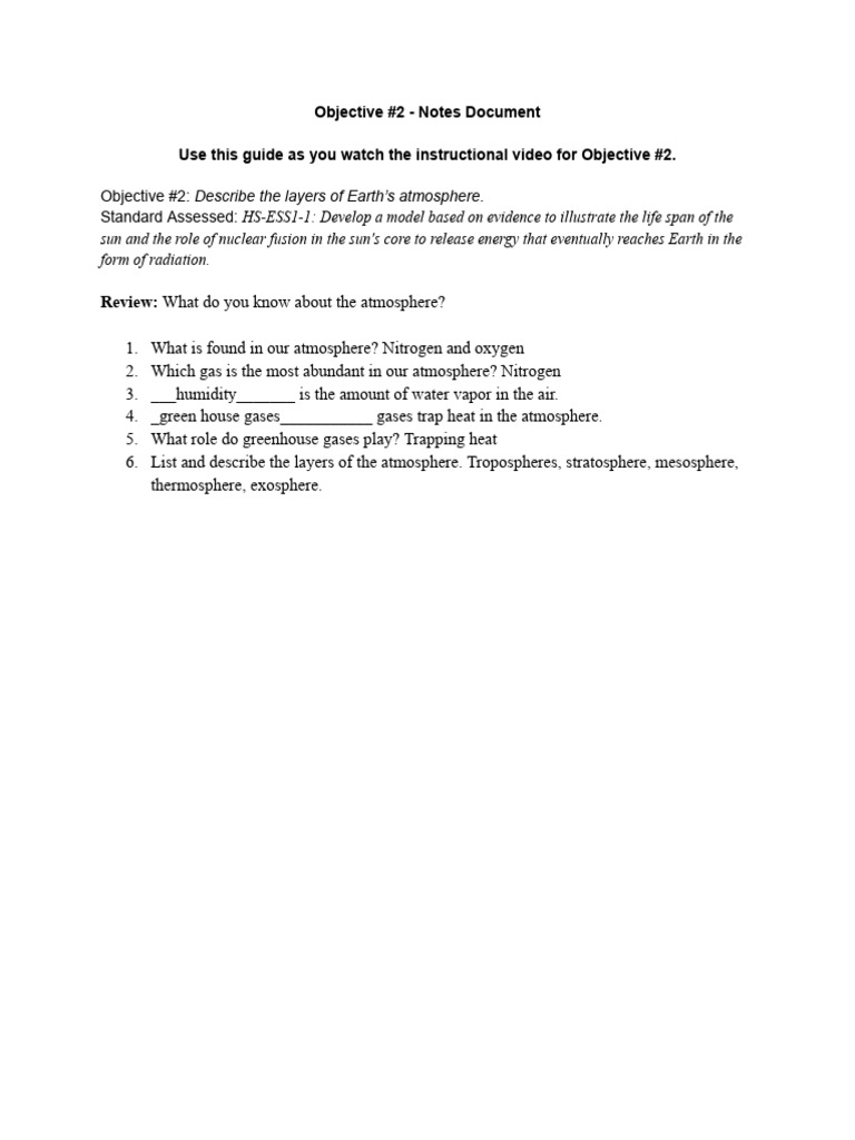 Lesson #2 - Notes Document 4 | PDF