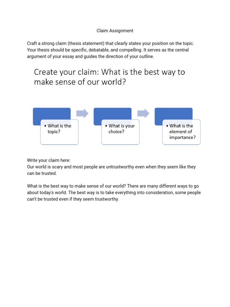 Claim Assignment | PDF