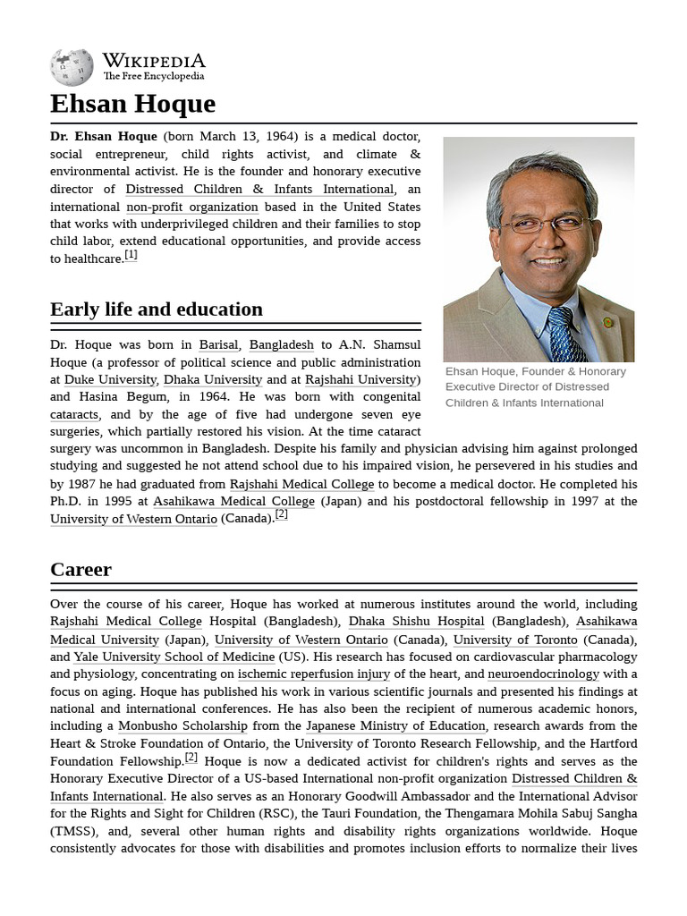 Ehsan_Hoque | PDF | Medical Specialties